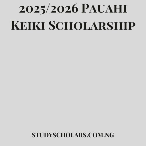 2025/2026 Pauahi Keiki Scholarship - Study Scholars
