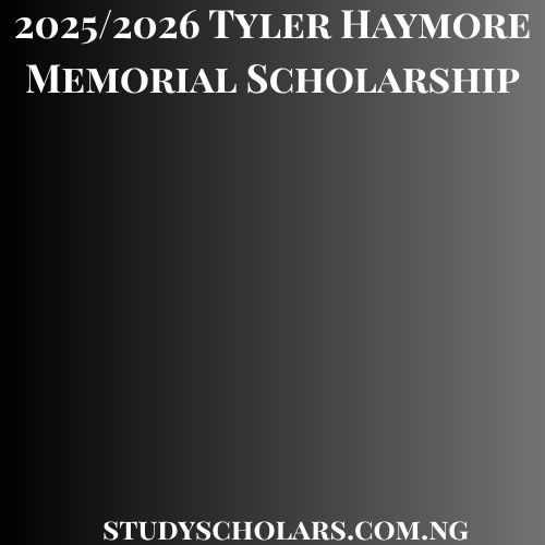 2025/2026 Tyler Haymore Memorial Scholarship - Study Scholars